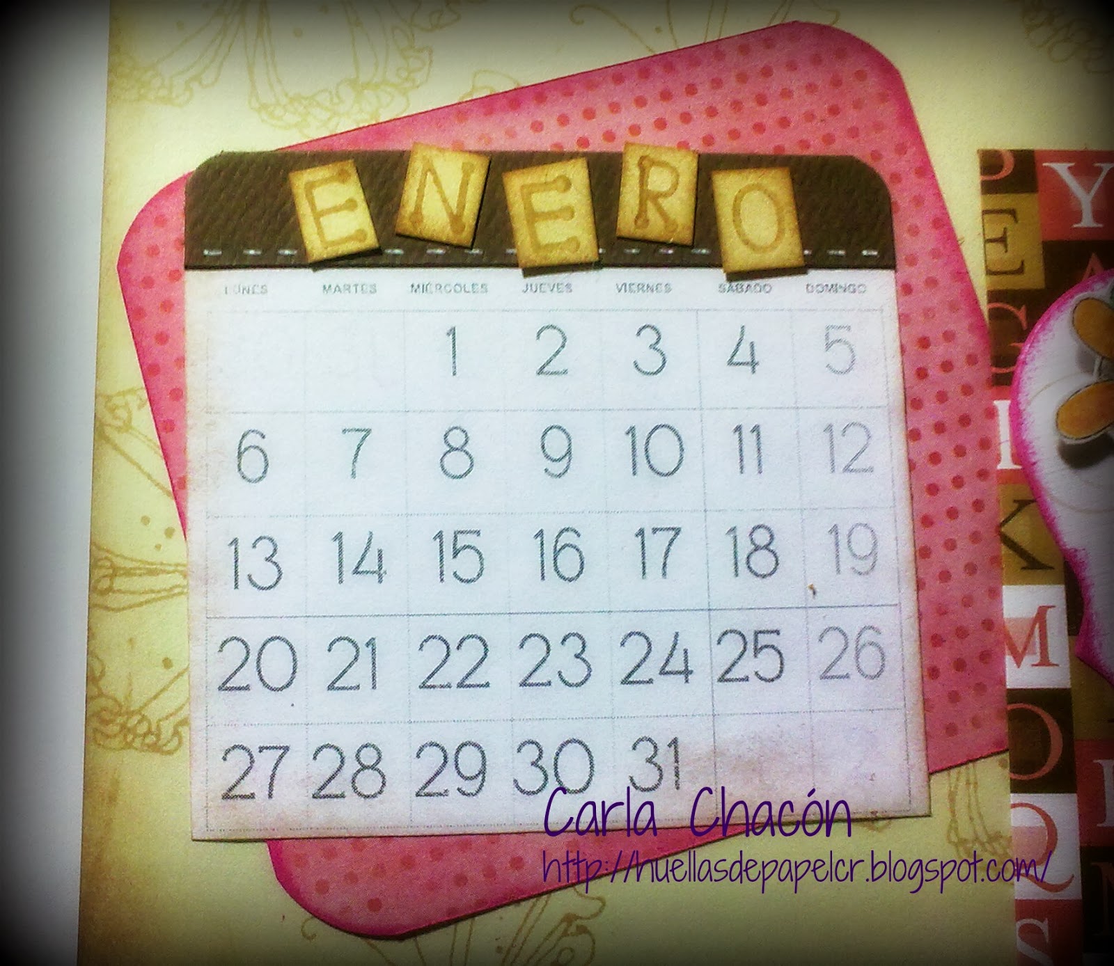 Huellas de Papel: Calendario Retos Amigos de Recortes