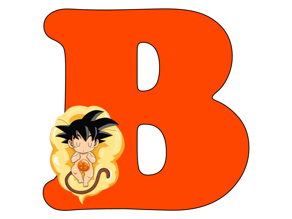 Kits imprimibles gratis : Abecedario Goku bebé