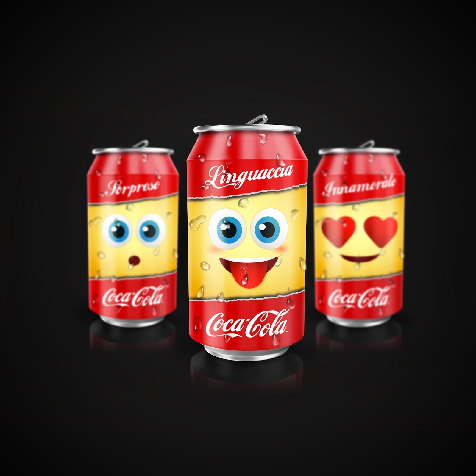 Coca Cola Emoticon Concept on Packaging of the World - Creative Package ...