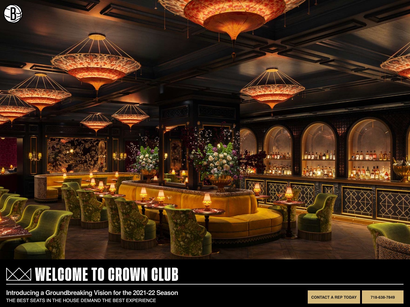 Premium publicity: coming courtside Crown Club at Barclays Center aimed ...