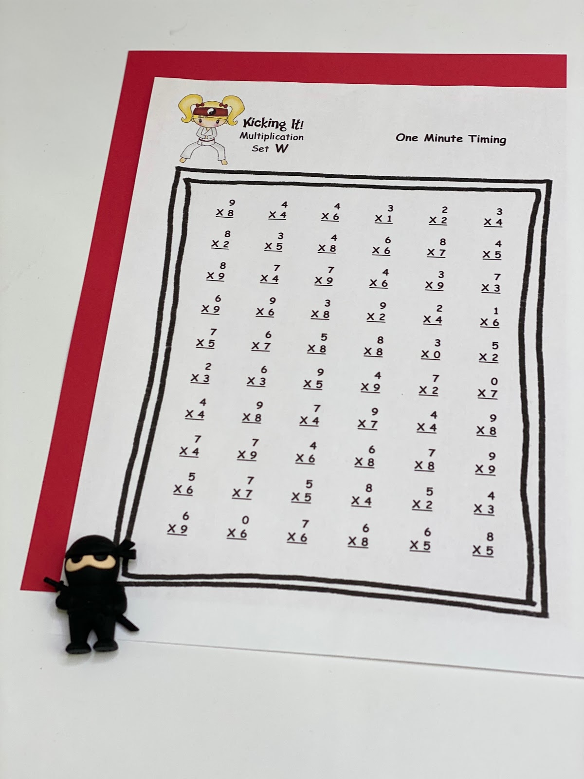An Apple For The Teacher: Math Facts Practice Karate Style