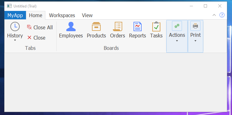 Powerbuilder India Powerbuilder 2019r2 New Ribbon Bar Control Create Simple Screen With