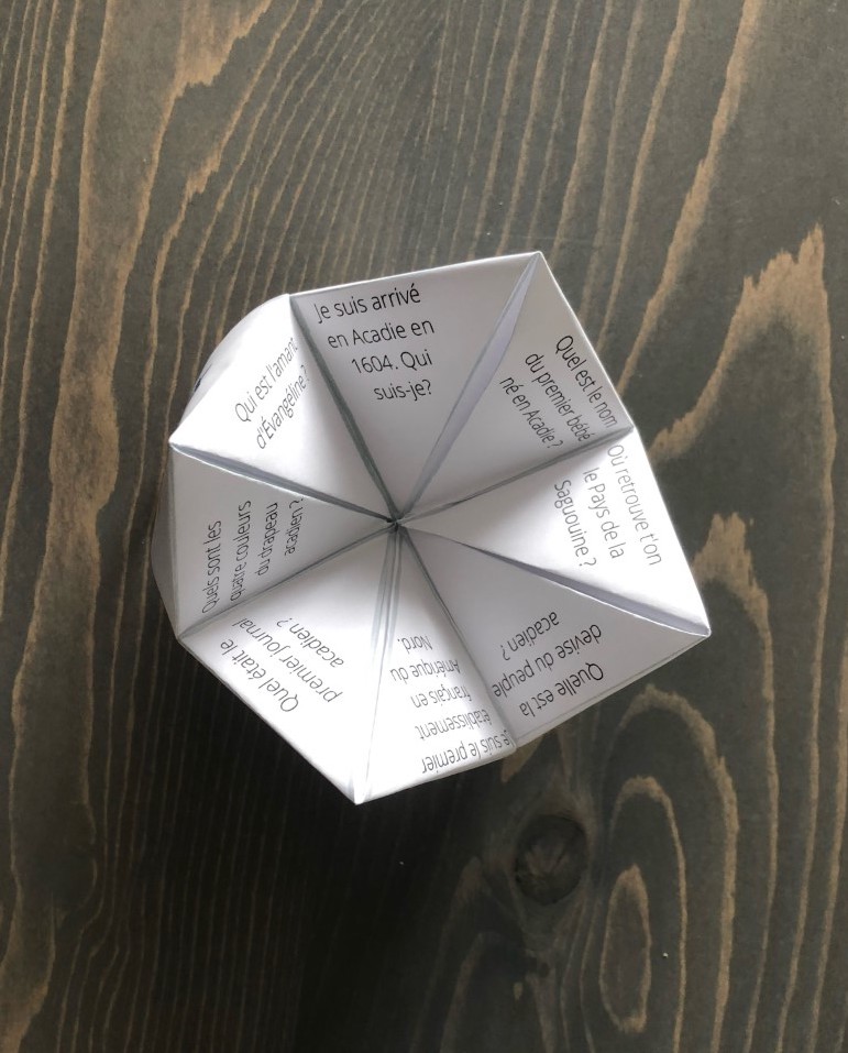 Côté éducation : Activité de cocotte en papier imprimable