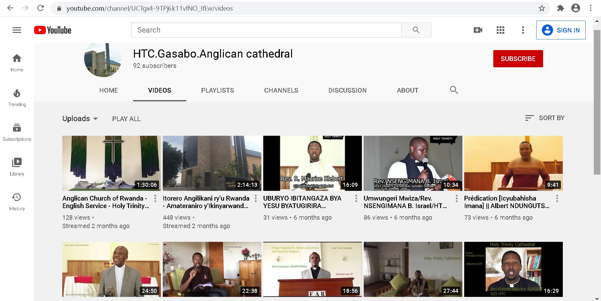 Anglican Church of Rwanda 2023