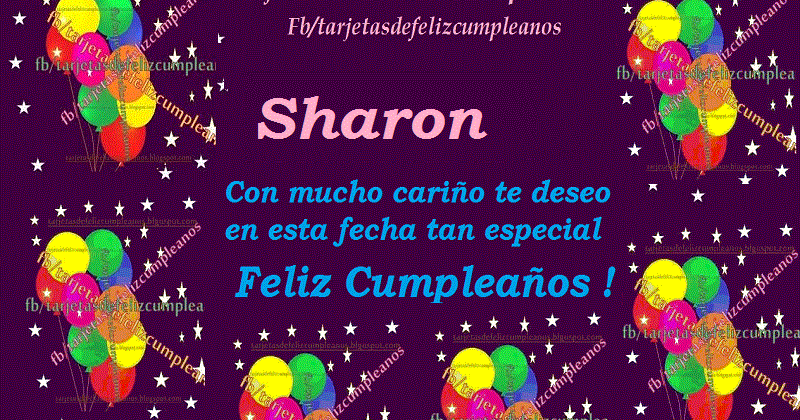 Tarjetas de felicitaciones con nombres: Sharon , nombres de mujer ...