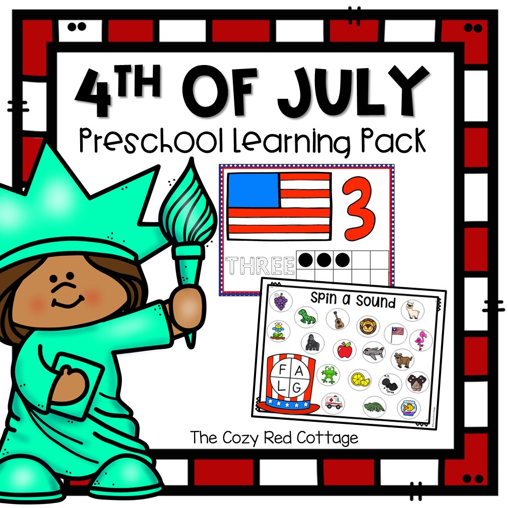 The Cozy Red Cottage: 4th of July Color Game Freebie