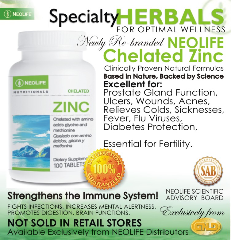 GNLD NEOLIFE Chelated Zinc