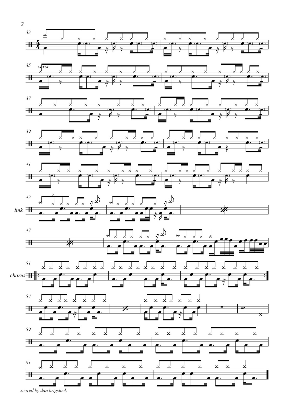 Deftones - My Own Summer | Partituras para Batería