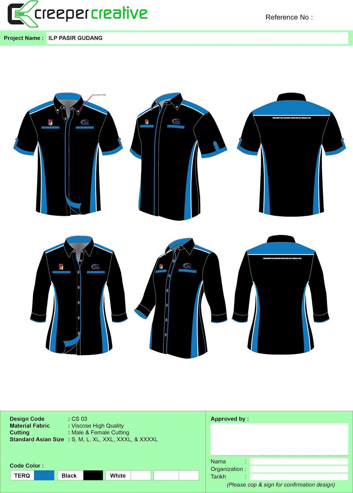 CORPORATE SHIRT DESIGN PROPOSAL - ILP PASIR GUDANG