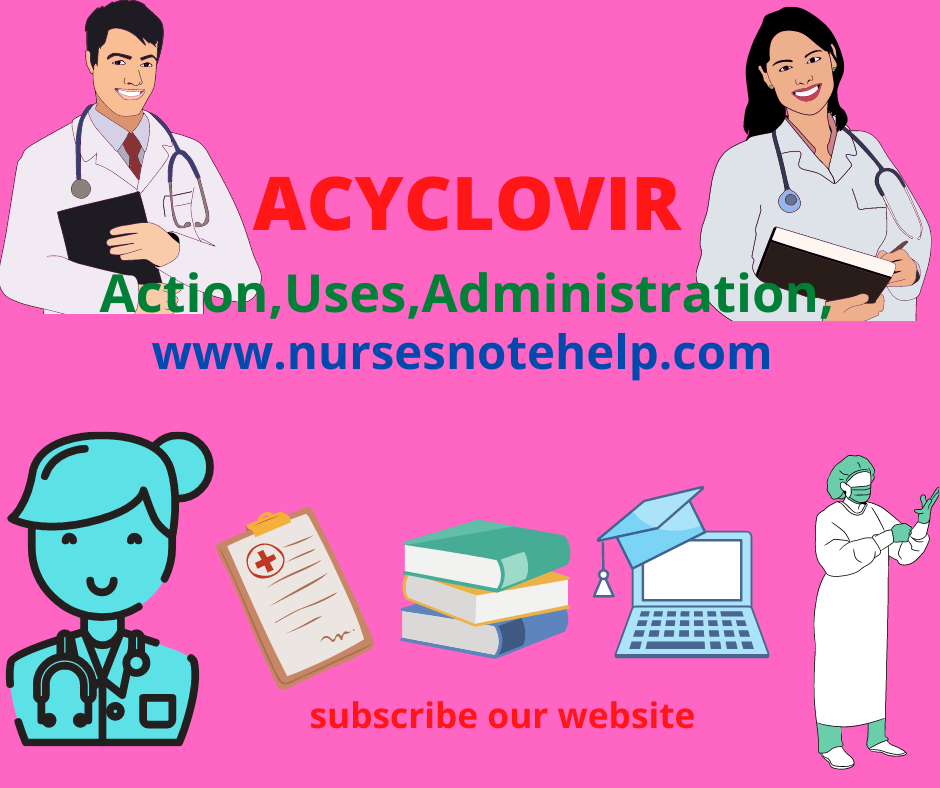 Acyclovir: Uses, Action, Routes, Dosage, and side effects by Nurses ...