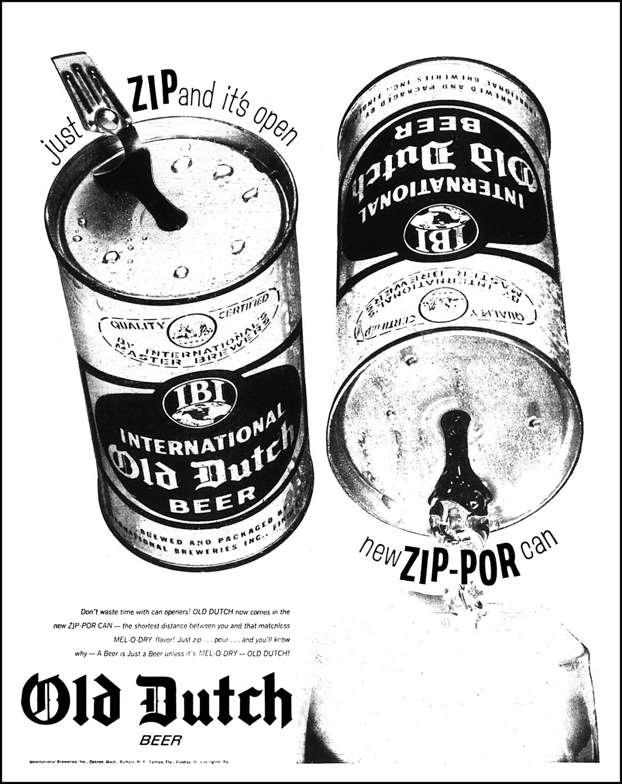 Brady's Bunch of Lorain County Nostalgia: Old Dutch Beer Zip-Por Can Ad ...
