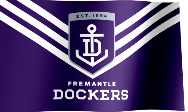 Fremantle Football Club Fan Flag (GIF) - All Waving Flags
