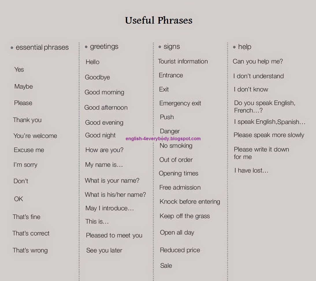 English For Beginners