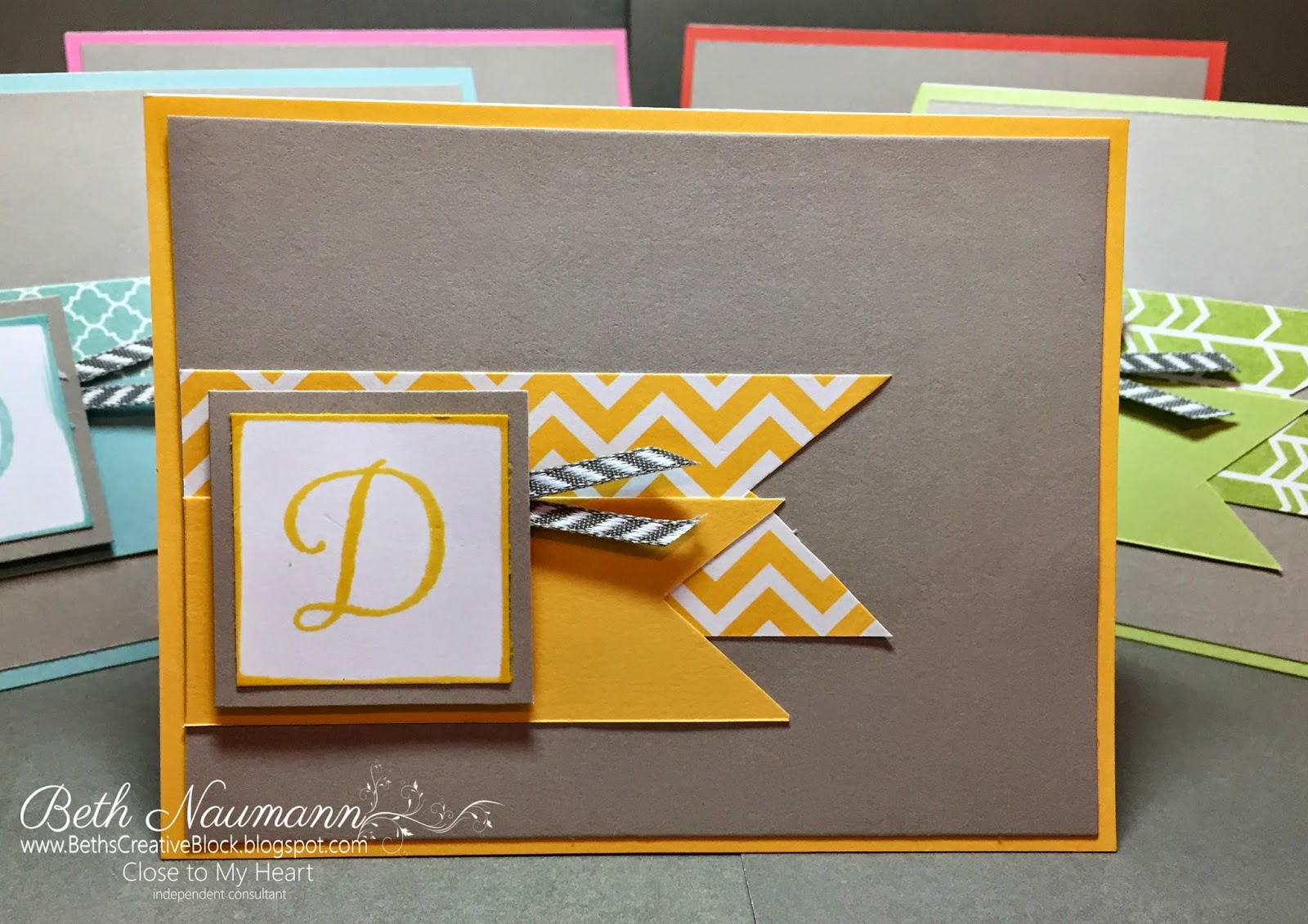 Beth's Creative Block!: Monogram Note Cards Make GREAT Gifts!
