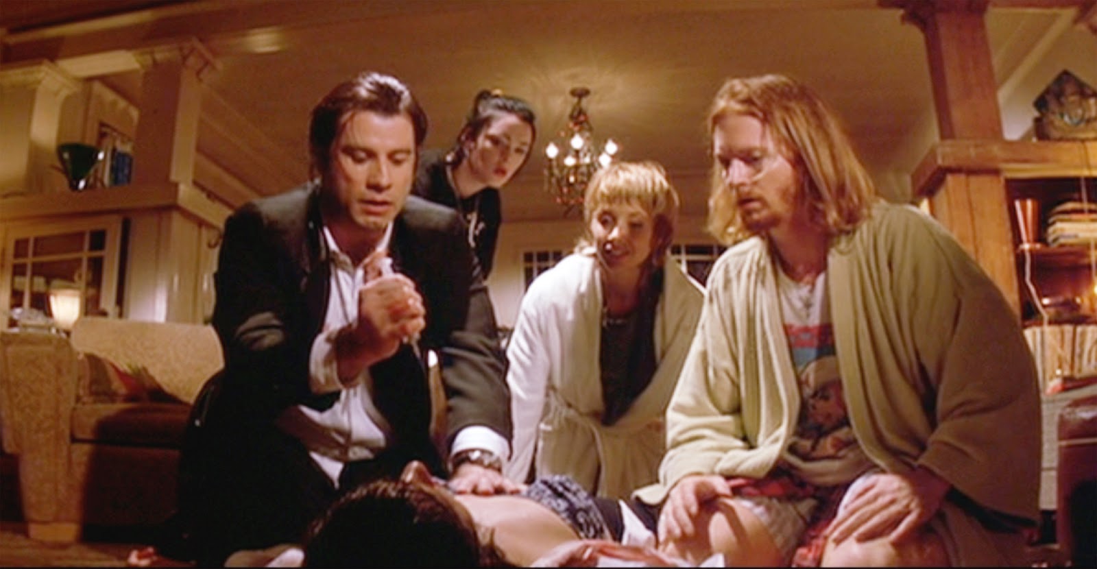 Has anyone ever watched Trudi's face in the Pulp Fiction scene where ...