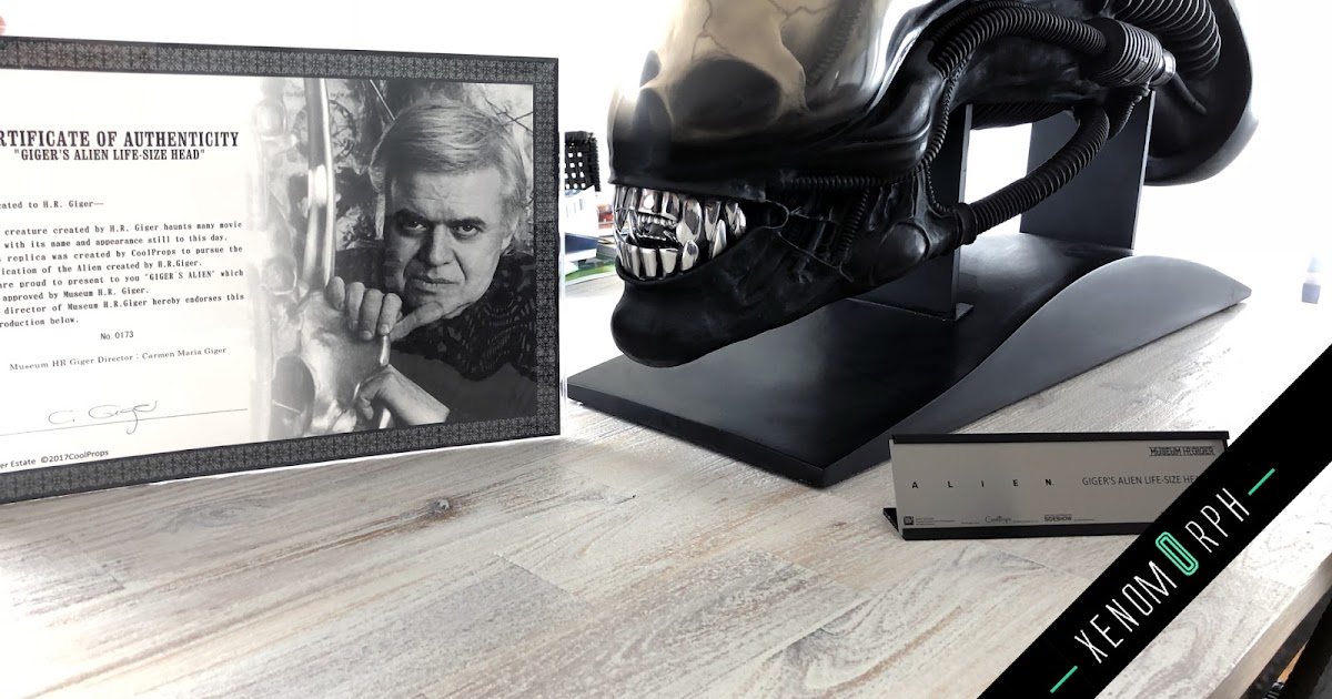 Coolprops Alien 1 Life-Size replica prop bust - approved by H.R. Giger ...