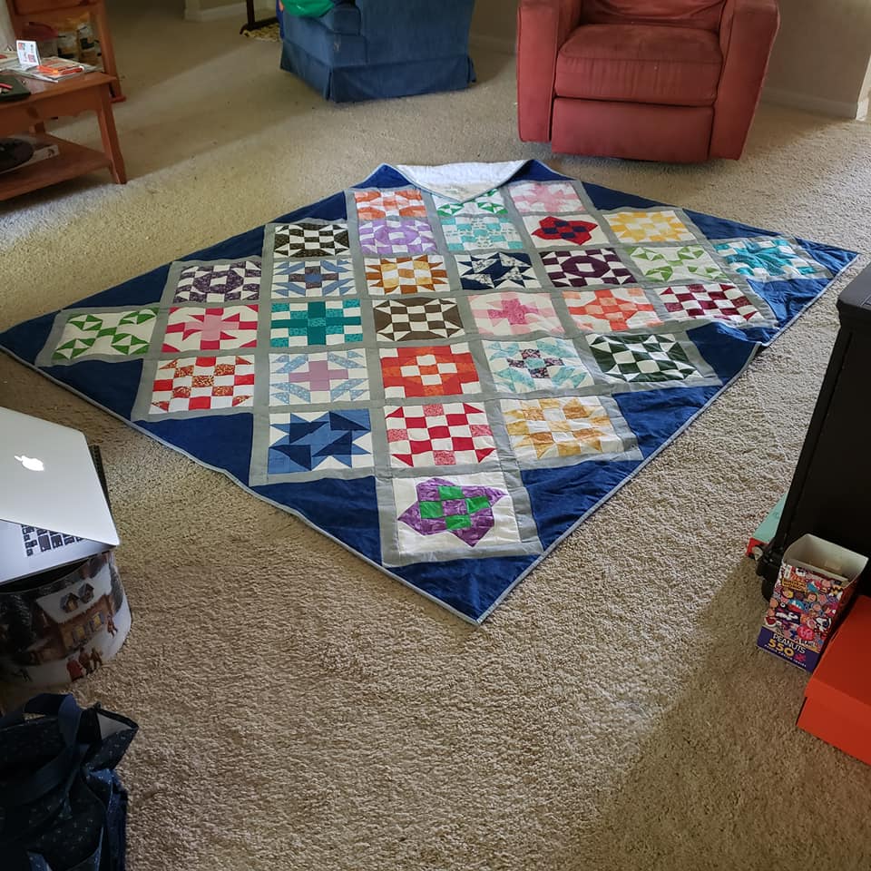 Happy to be Scrappy: August OMG - RSC 2018 quilt is completed.