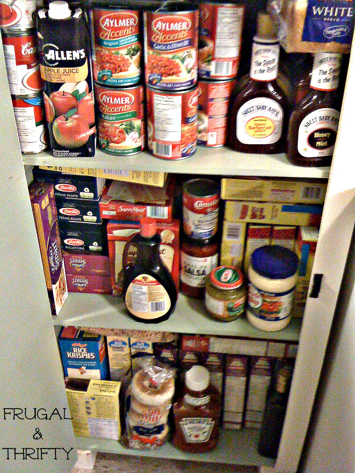 Frugal & Thrifty : How I Stock Pile Food Items