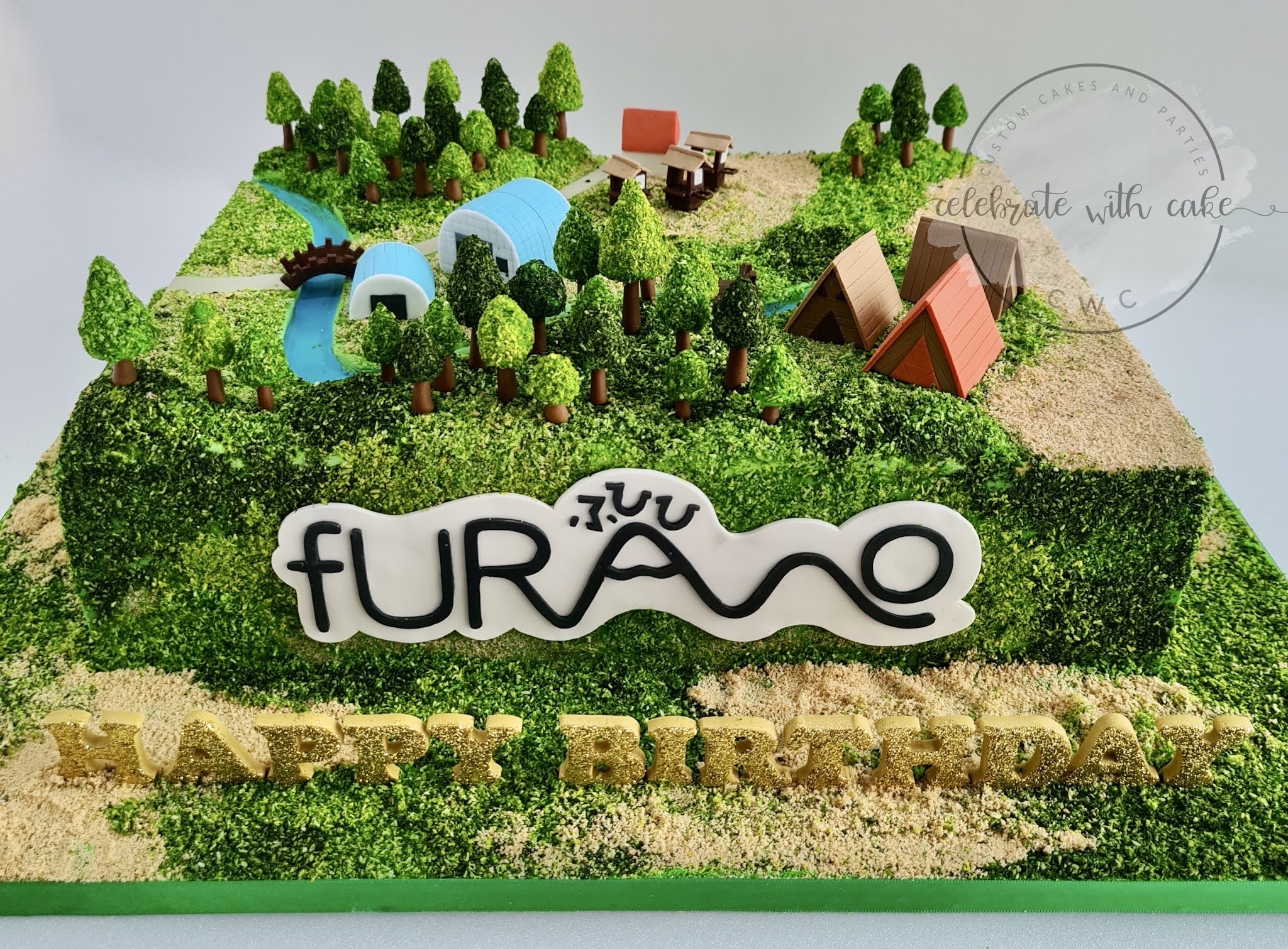 Celebrate with Cake!: Landscape 3D sculpted Cake