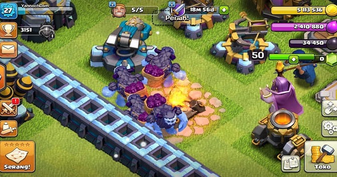 Kekuatan Pasukan Yeti Clash Of Clans Sedikit Tapi Berkualitas - Yannech.com