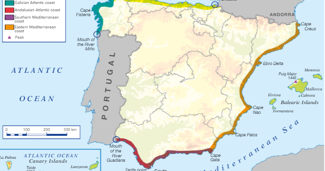 Social Science 6 camposoto: the Spanish coastline