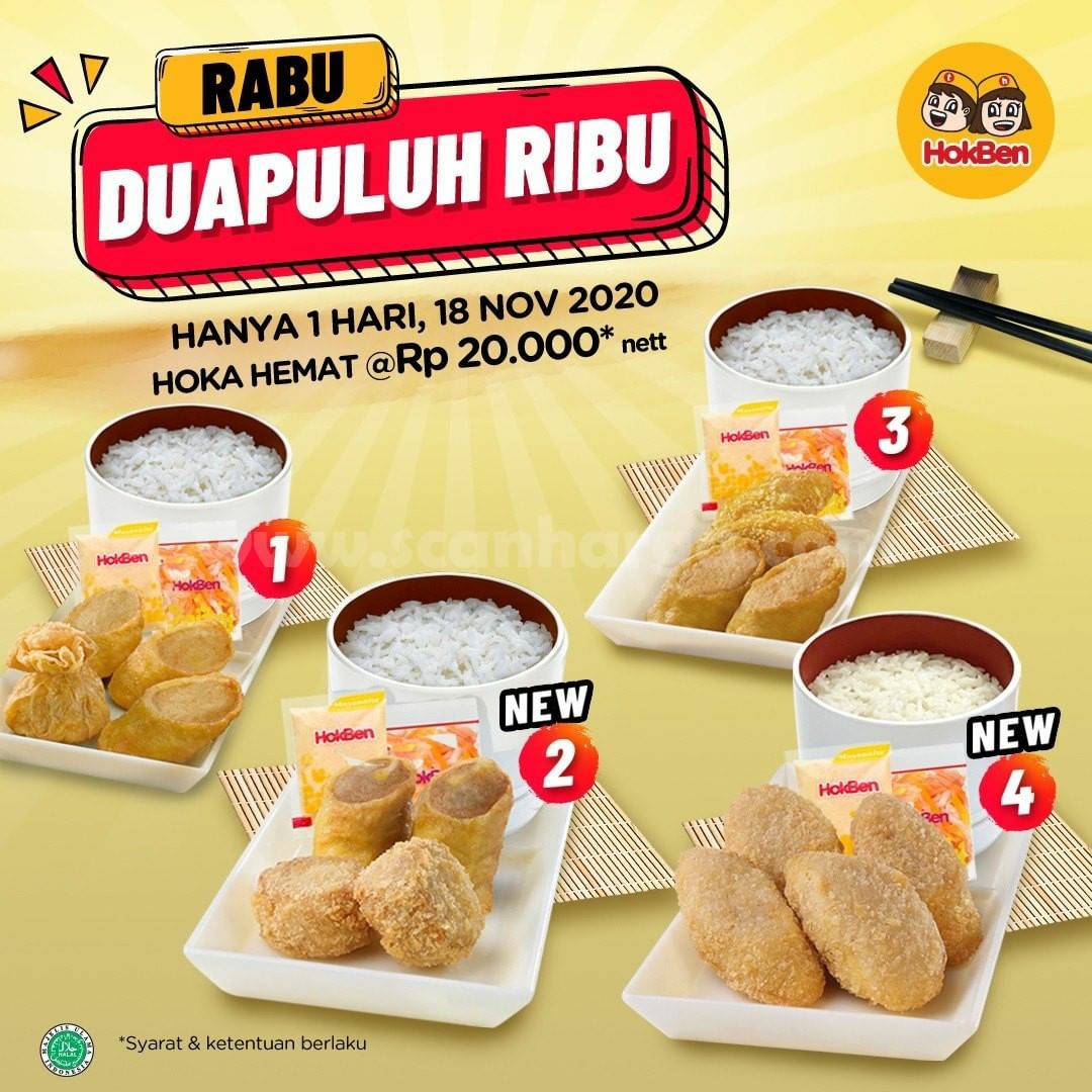 Hokben Promo RABU DUA PULUH RIBU* - scanharga