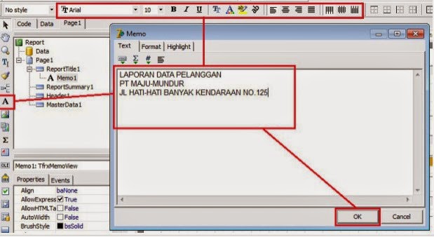 Cara Membuat Laporan Dengan Fastreport Belajar Delphi Tempat Belajar Dasar Delphi