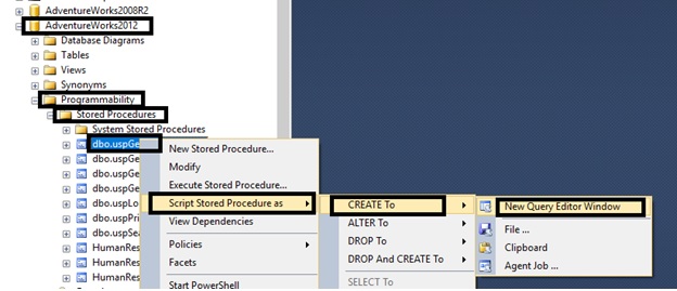 Microsoft Business Intelligence: View the Stored Procedure’s Definition