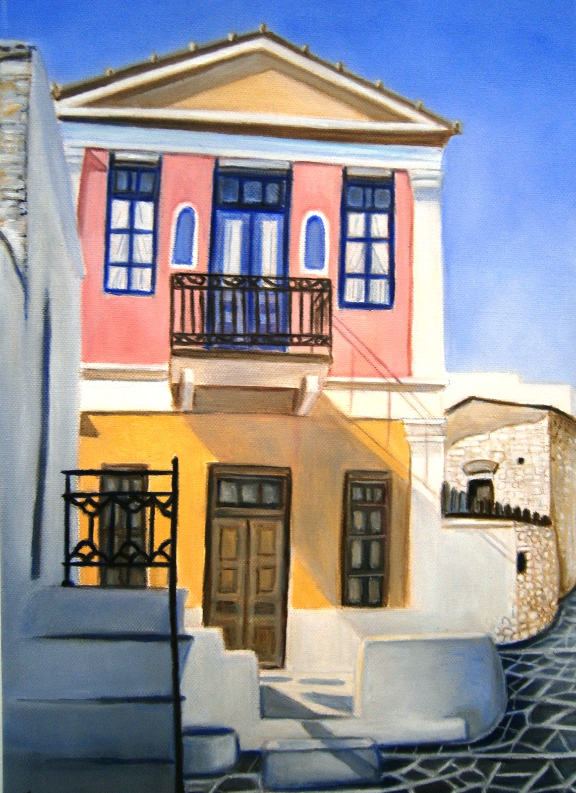 MYSTELIOSART & PAINTING BLOG: ΝΕΟΚΛΑΣΙΚΟ ΣΠΙΤΙ ΣΤΗΝ ΠΑΡΟ - Ι