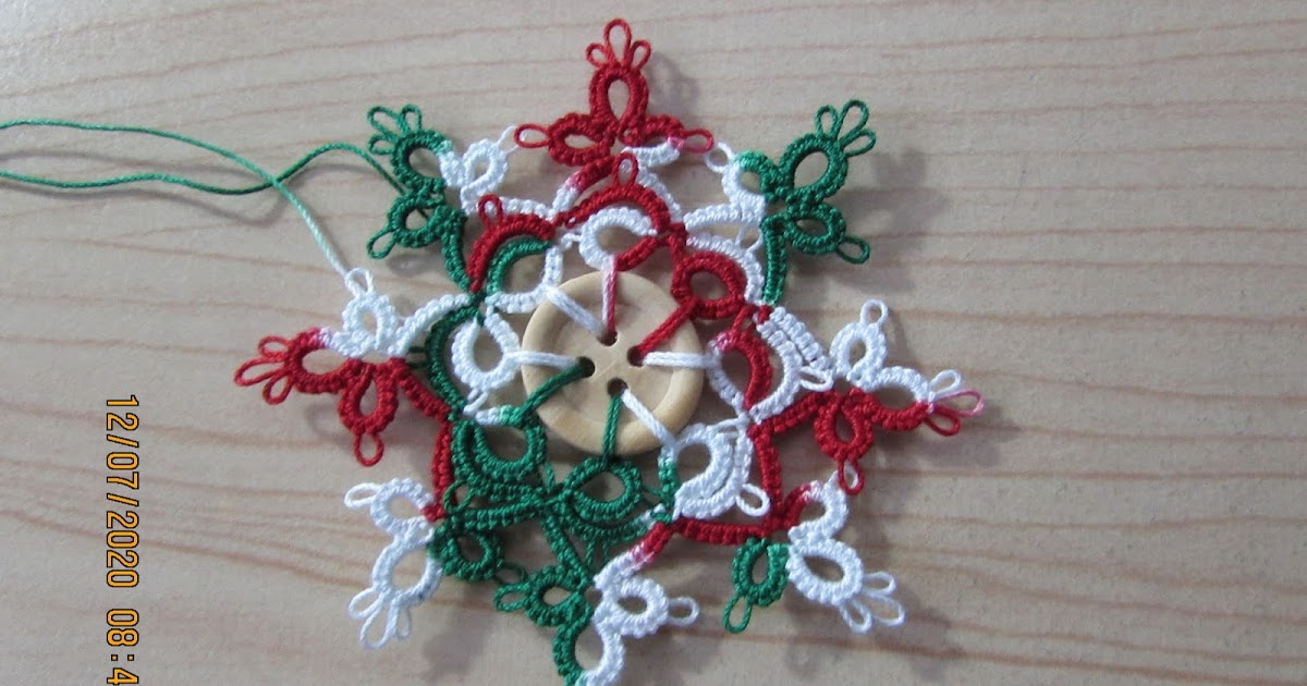 Tatting Lace in Grace: Another of Diane's Button Ornaments