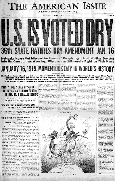 Heroes, Heroines, and History: Temperance Movement in the US