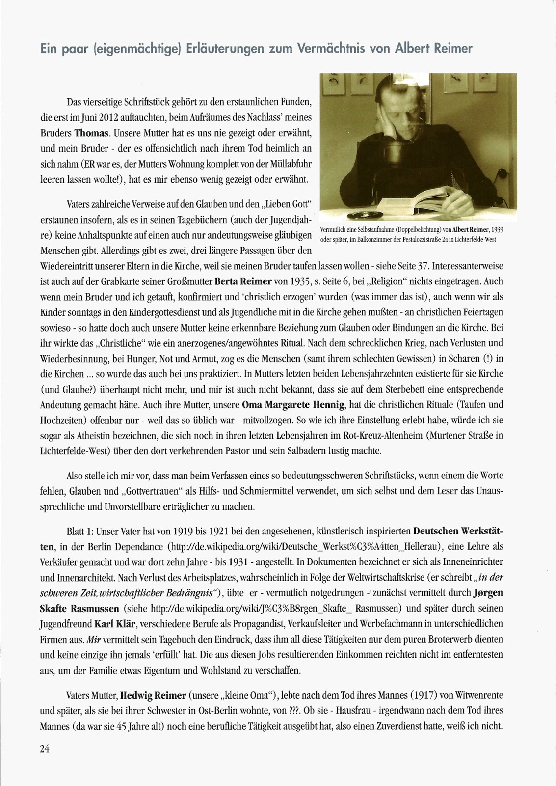 Reimer, eine Berliner Familiengeschichte, 1852-2016: Albert Reimer ...