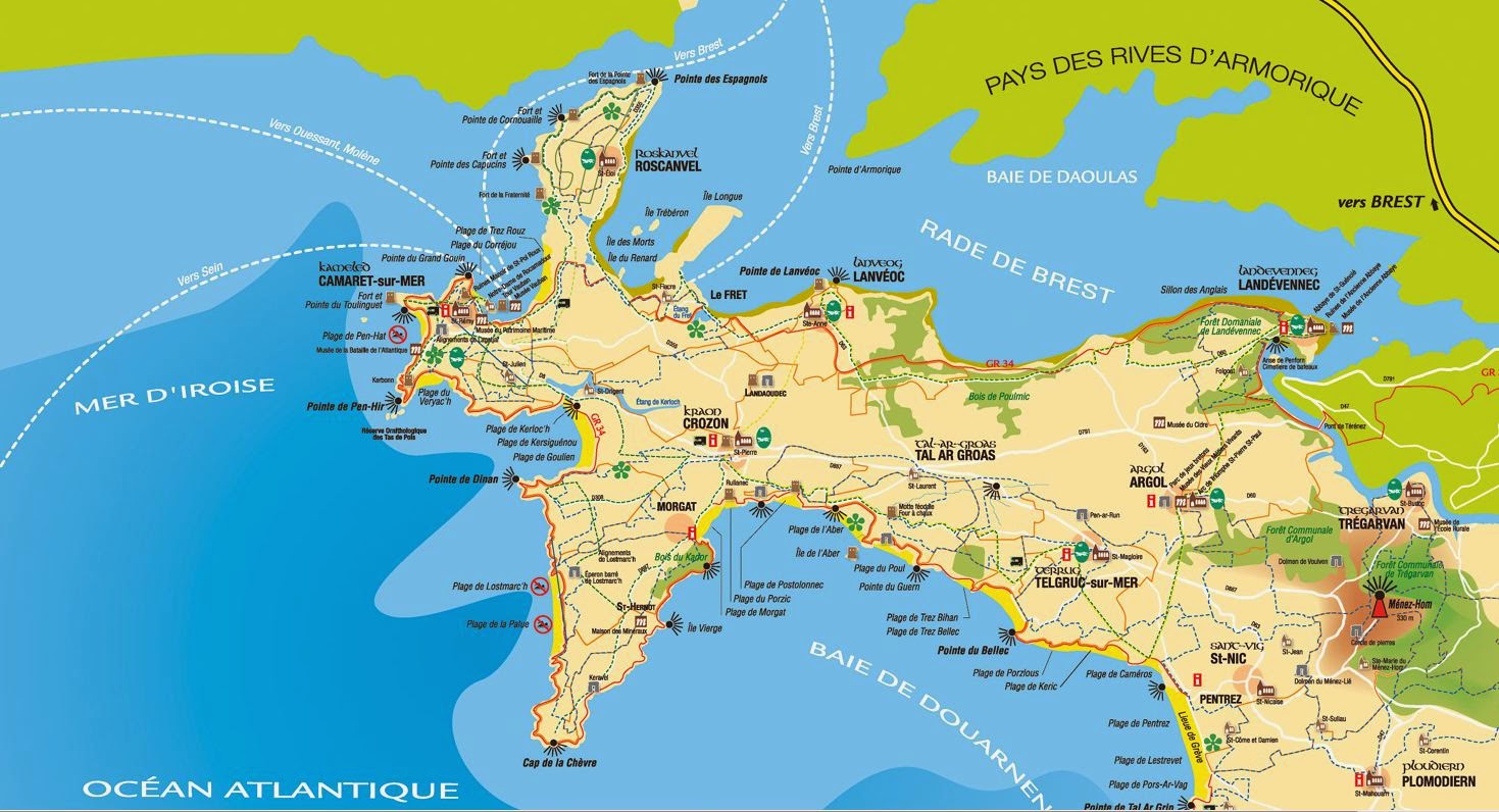 Jules Michel Chartier: Les grottes de Morgat - Sur la commune de Crozon ...