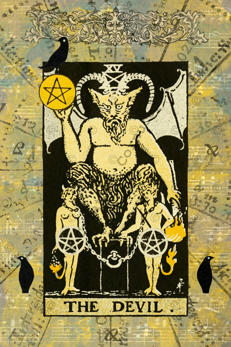 Anne's Creative Cornucopia: "The Devil Tarot" - Postcard