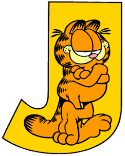Divertido Abecedario de Garfield. Garfield Abc. - Oh my Alfabetos!