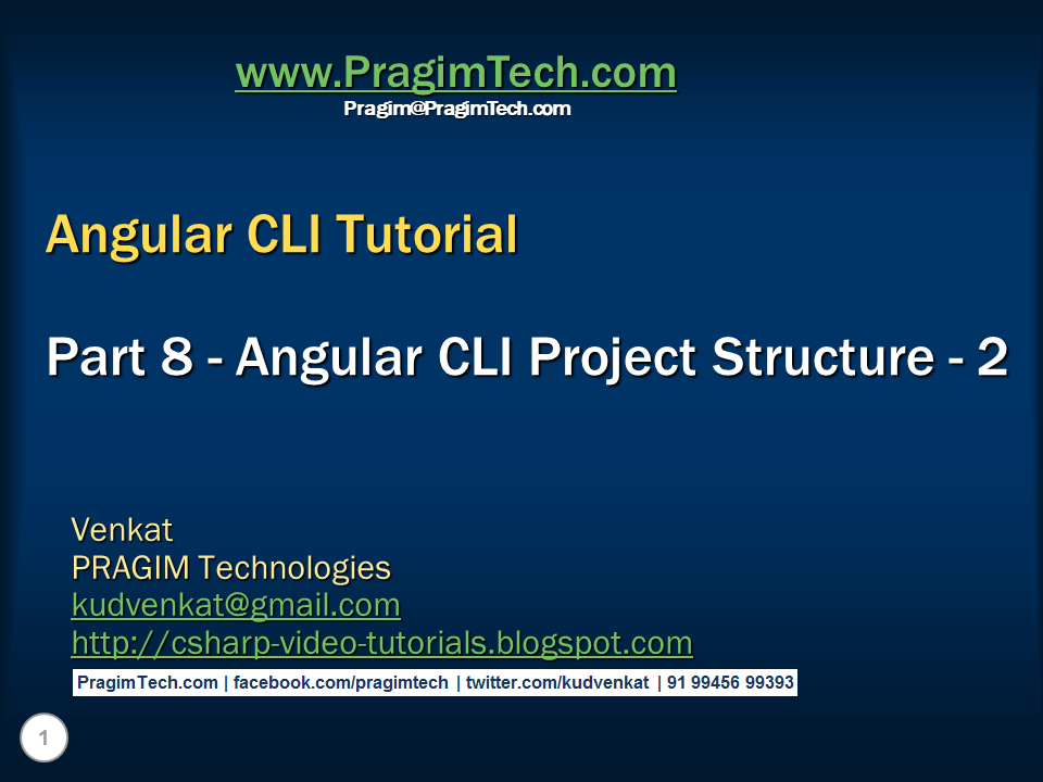 Sql Server Net And C Video Tutorial Angular Cli Project Structure