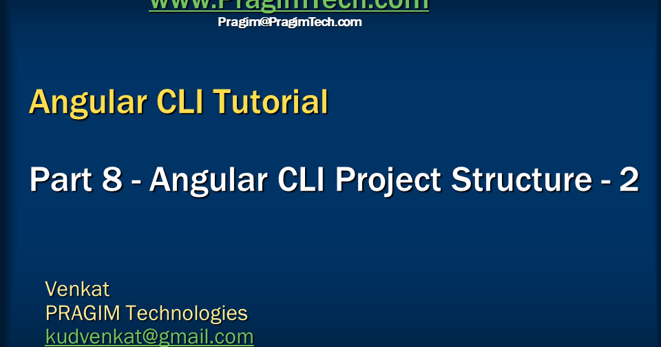 Sql Server Net And C Video Tutorial Angular Cli Project Structure 2 Slides