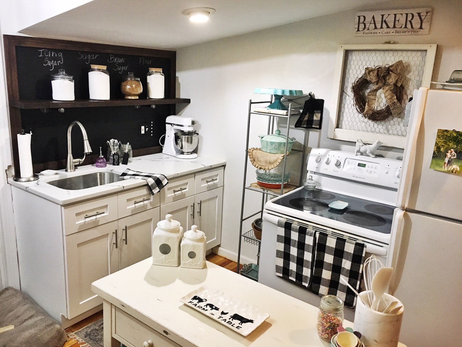 DIY rustic baker's kitchen