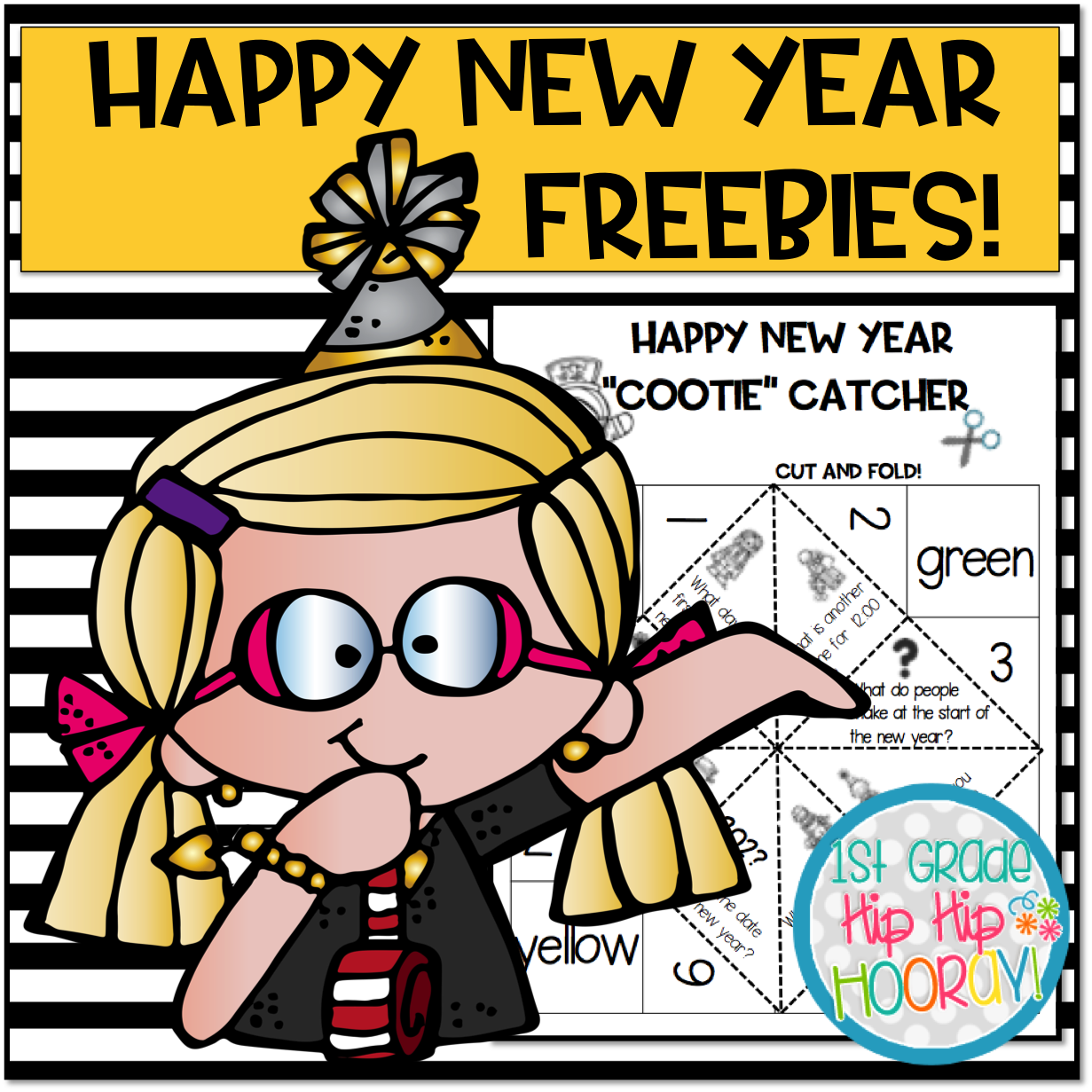 1st Grade Hip Hip Hooray!: New Year Freebies!