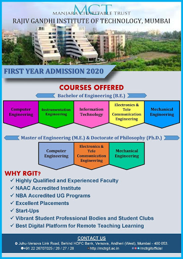 Instrumentation Engineering,MCT's RGIT,Mumbai: First Year Admission ...
