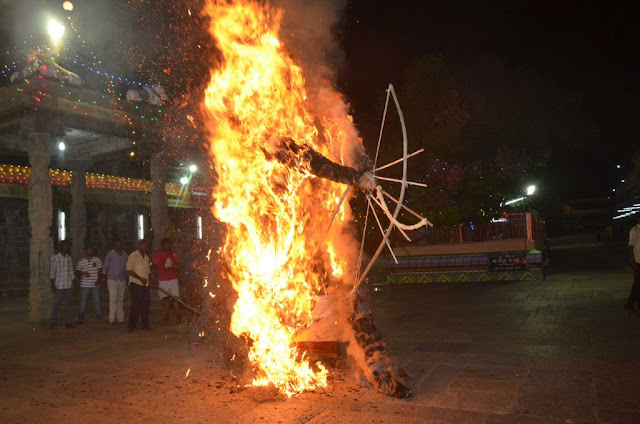 10th Day of 2018 Vasantha Utsavam Festival at Arunachala: Burning of ...