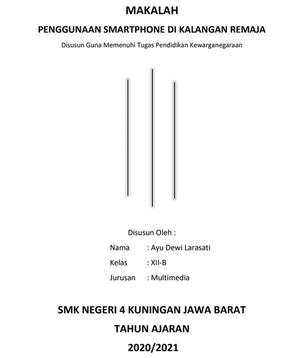 11 Contoh Cover Makalah yang Benar & Terbaik 2021 | asuransi