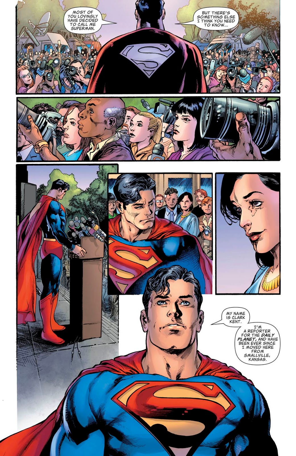 [Comic Excerpt] Superman reveals his identity to the world [SUPERMAN ...