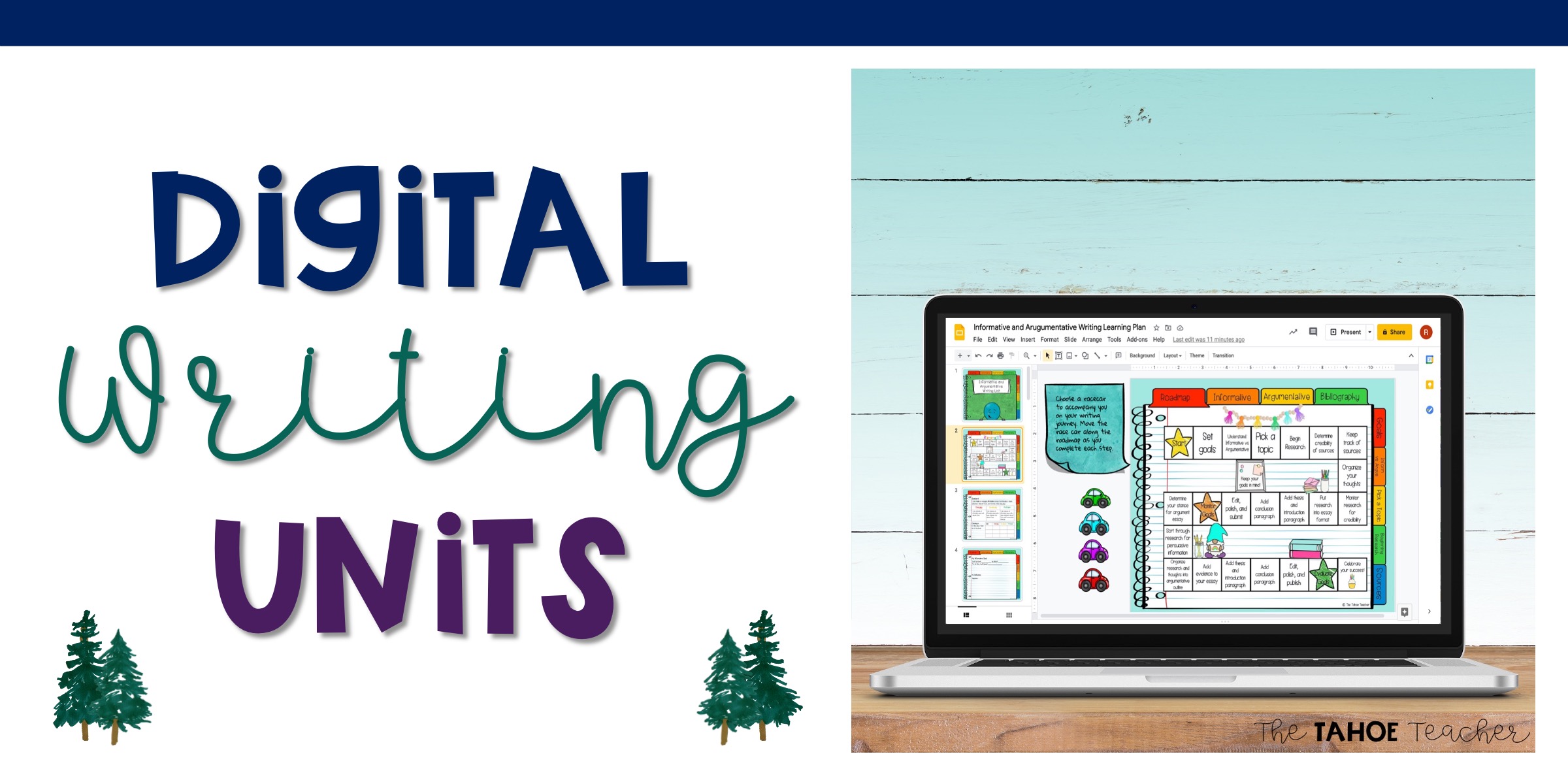 Digital Informative and Argumentative Writing Units | The Tahoe Teacher