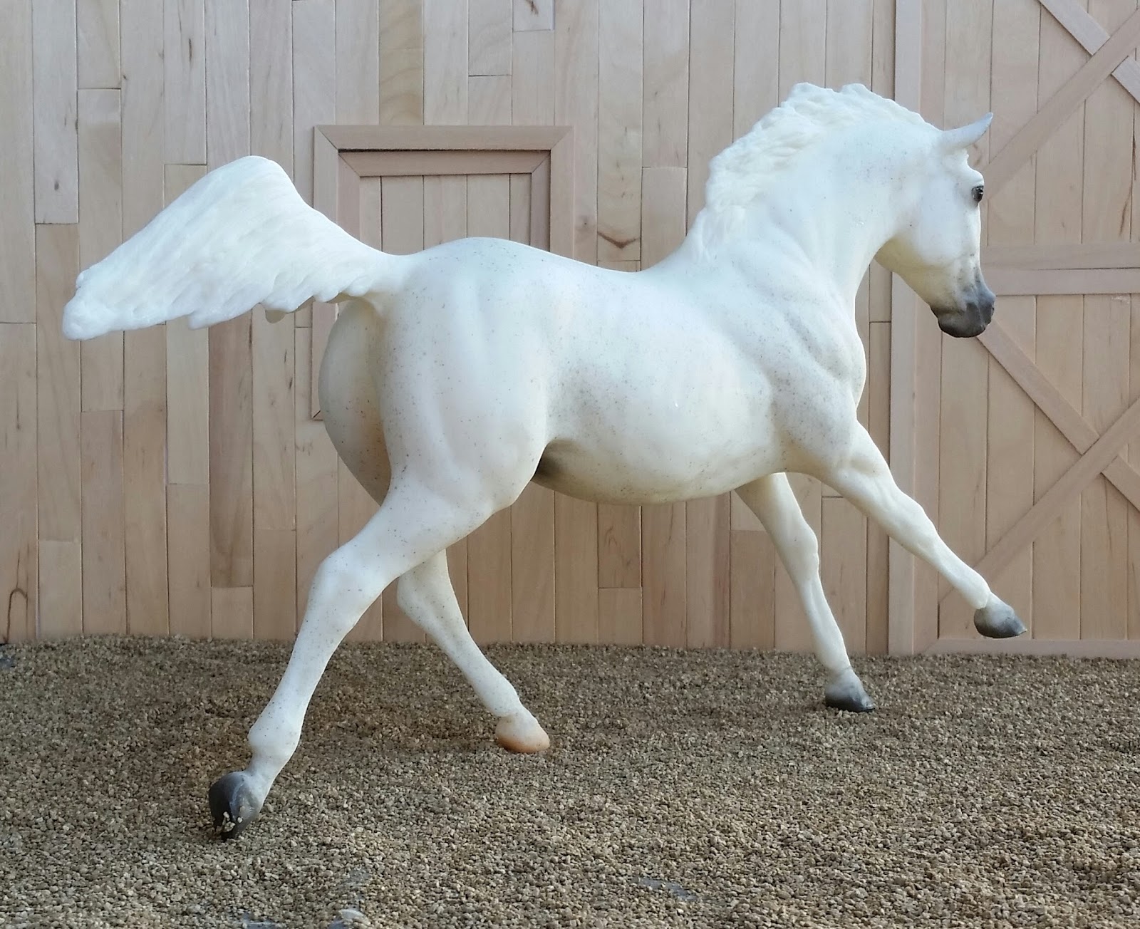 Models and Horses: Breyer 139 AA Omner (Fleabit Grey Black Beauty)