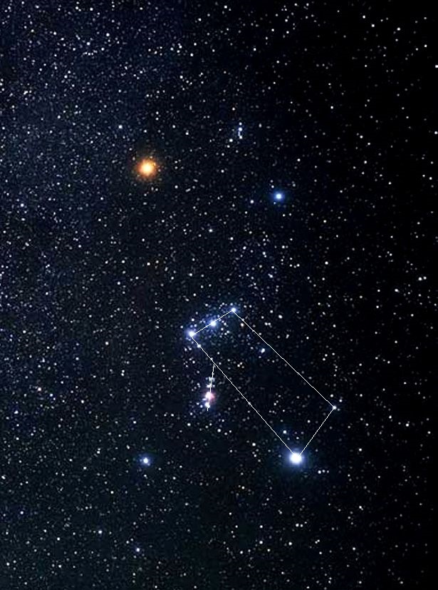 Física 1011 (Tutor virtual): Asterismos a simple vista en Orion