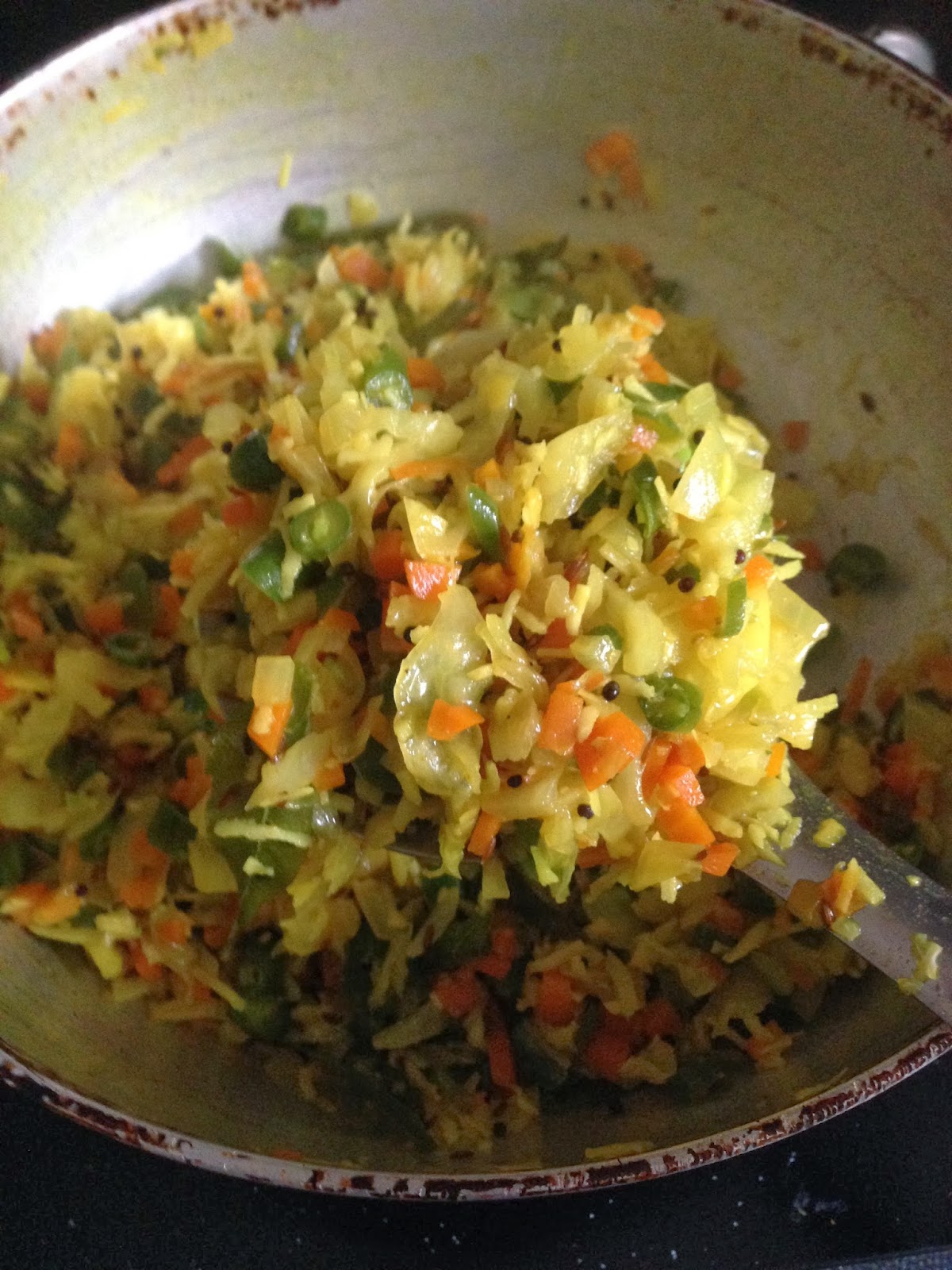 THORAN - Mixed Vegetable Thoran - Kerala Style