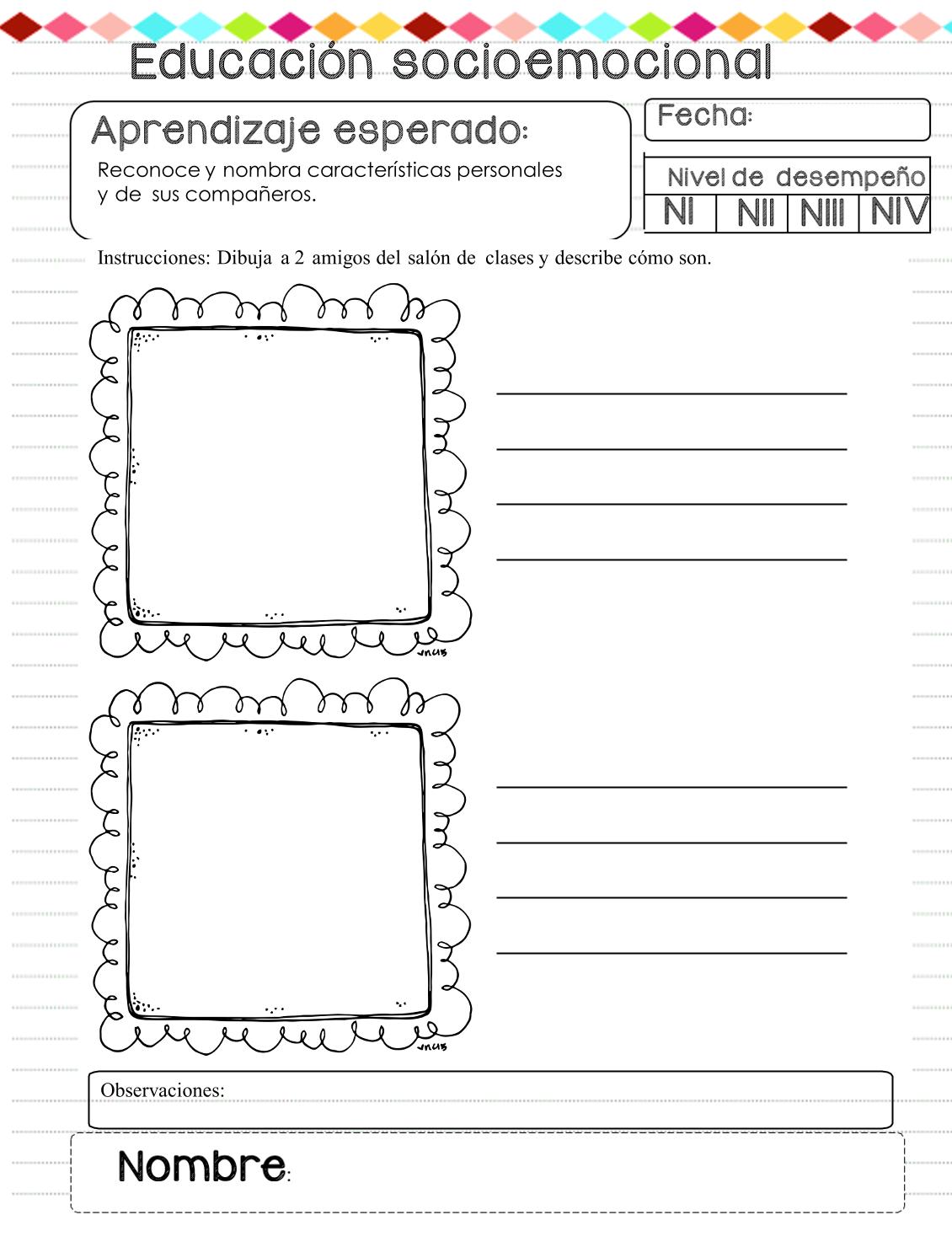 Cuaderno Educación Socioemocional | Materiales Educativos para Maestras