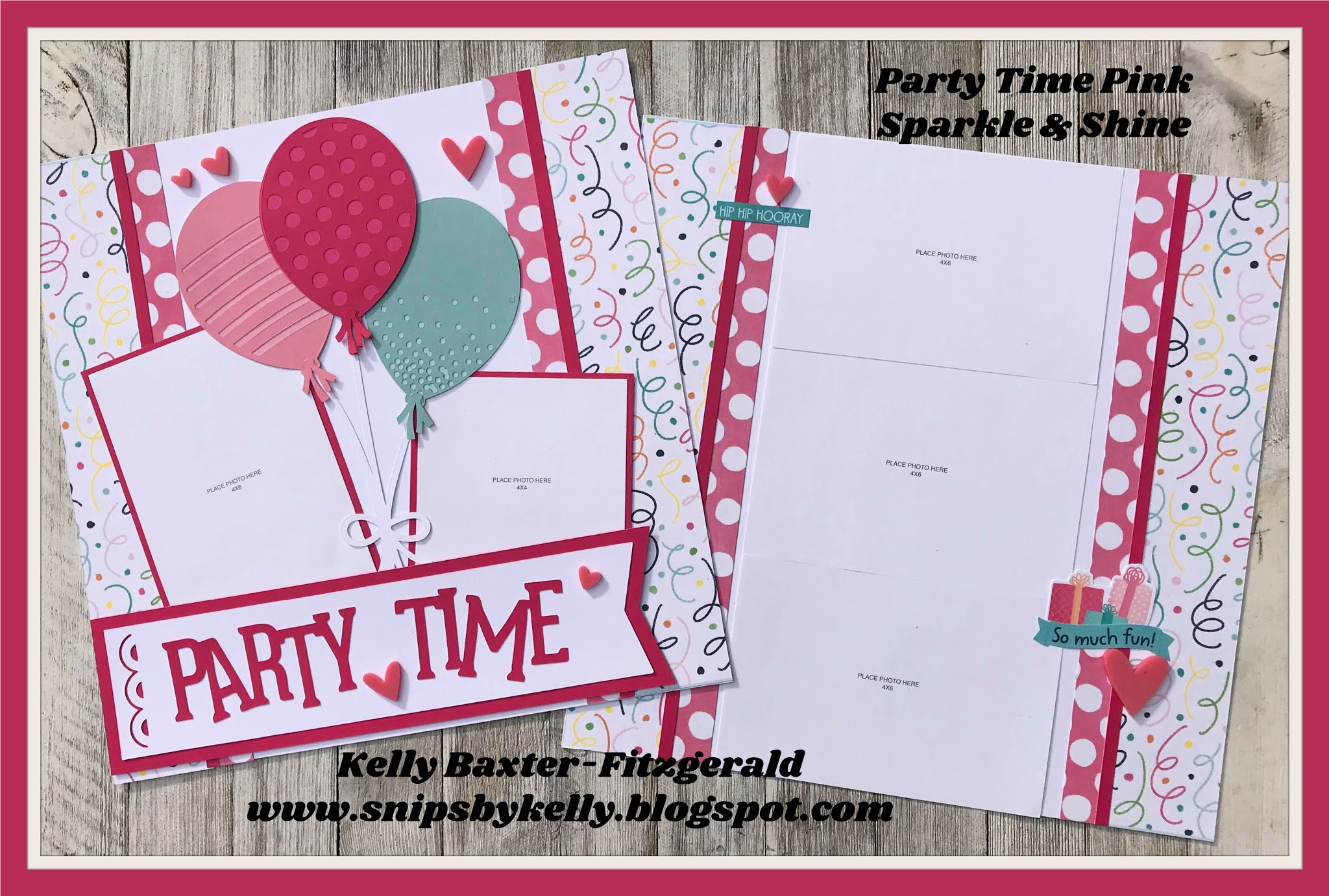 SNIPS BY KELLY: PARTY TIME PINK 12 Page Workshop