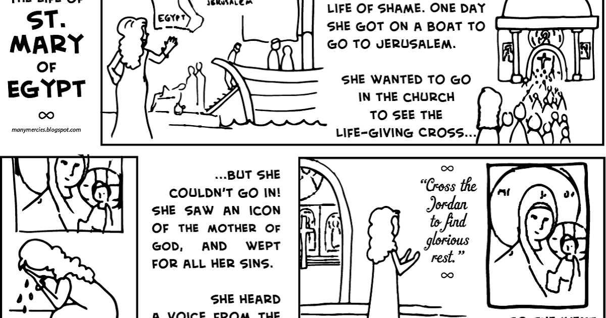 Many Mercies: Life of St. Mary of Egypt Printable